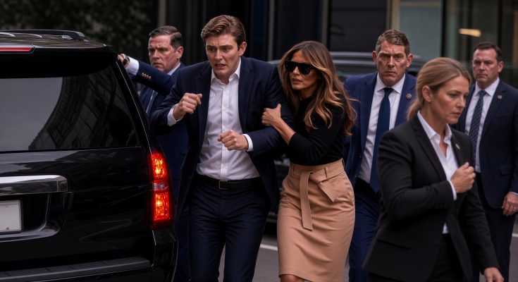 BREAKING: Melania, Barron Trump RUSHED To Safety After — US Policy Feed
